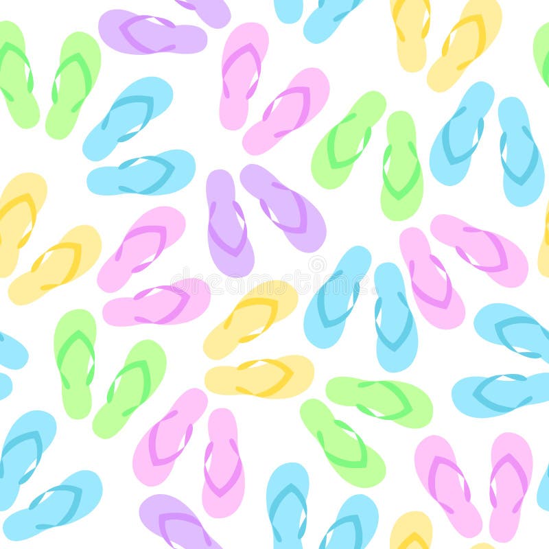 Flip flops seamless stock vector. Illustration of sandal - 22421297