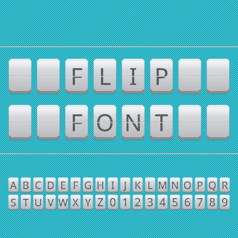 Flip font stock vector. Illustration of display, automatic - 88797175