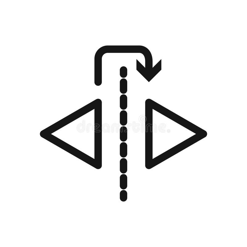 Flip Icon Black Line Art Vector Stock Illustration - Illustration of ...