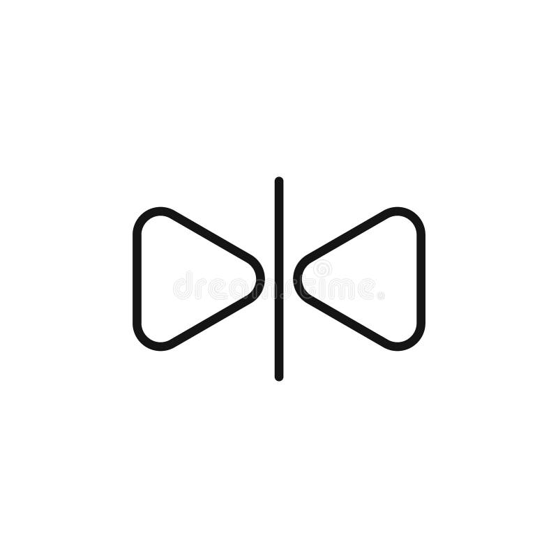 Flip Logo Sign Vector Outline Stock Illustration - Illustration of ...