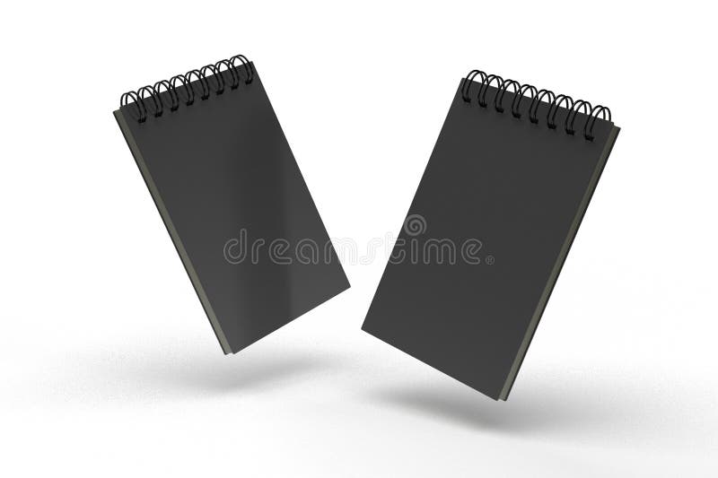 Flip note paper stationery stock illustration. Illustration of black ...