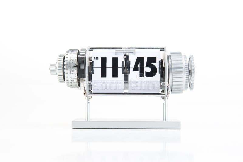 Flip number clock stock image. Image of time, flip, shiny - 18964805