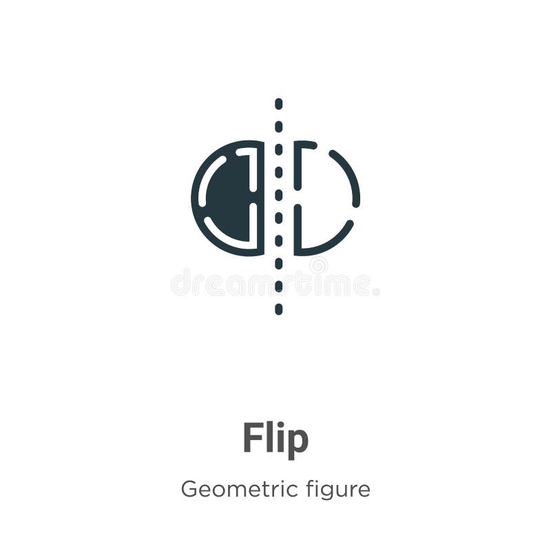 Flip Vector Icon on White Background. Flat Vector Flip Icon Symbol Sign ...