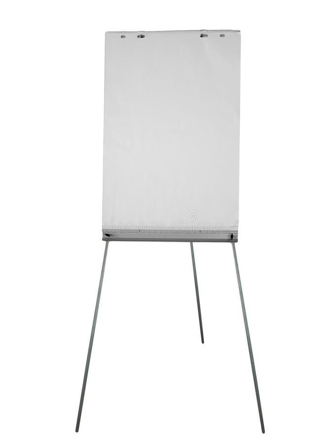 Flipchart Aka Flip Chart, Isolated Over White Background Stock Image ...
