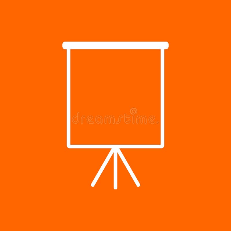 Flipchart and background stock vector. Illustration of orange - 175514969
