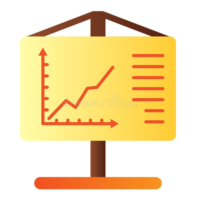 Flipchart Flat Icon. Chart Board Color Icons in Trendy Flat Style Stock ...