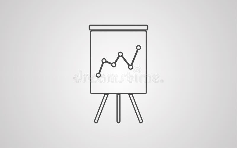 Flipchart Vector Icon Sign Symbol Stock Vector - Illustration of flat ...