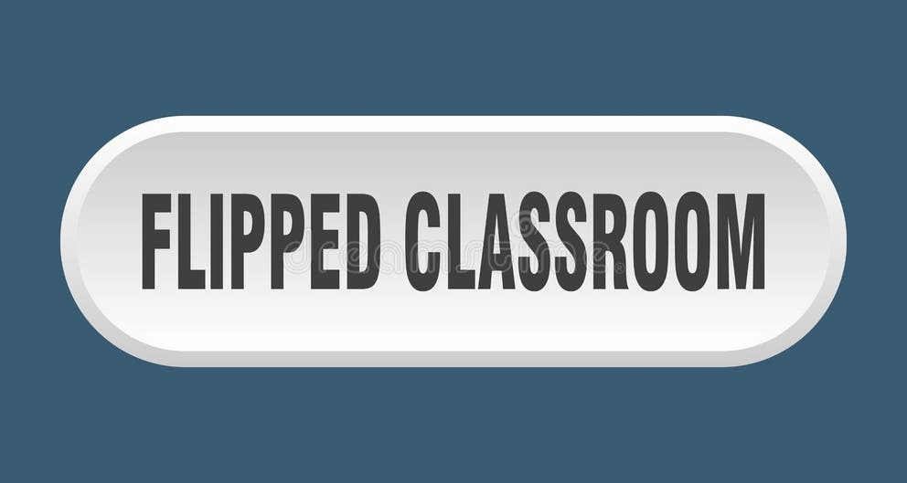 Flipped classroom button stock vector. Illustration of isolated - 196833222