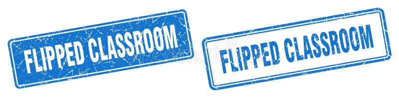 Flipped Classroom Stamp Set. Flipped Classroom Square Grunge Sign Stock ...