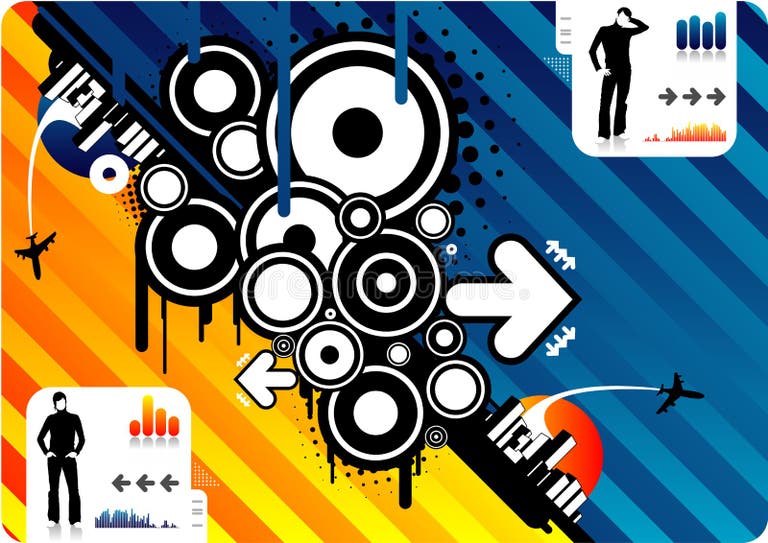 Flipped reality stock illustration. Illustration of music - 1749953