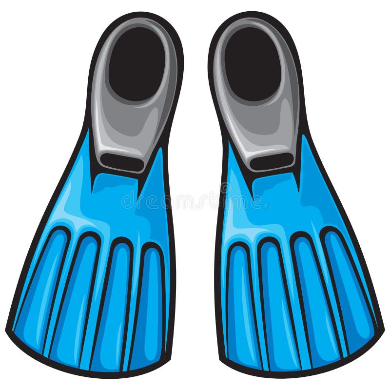 Flipper vektor illustrationer. Illustration av snorkel - 33059203