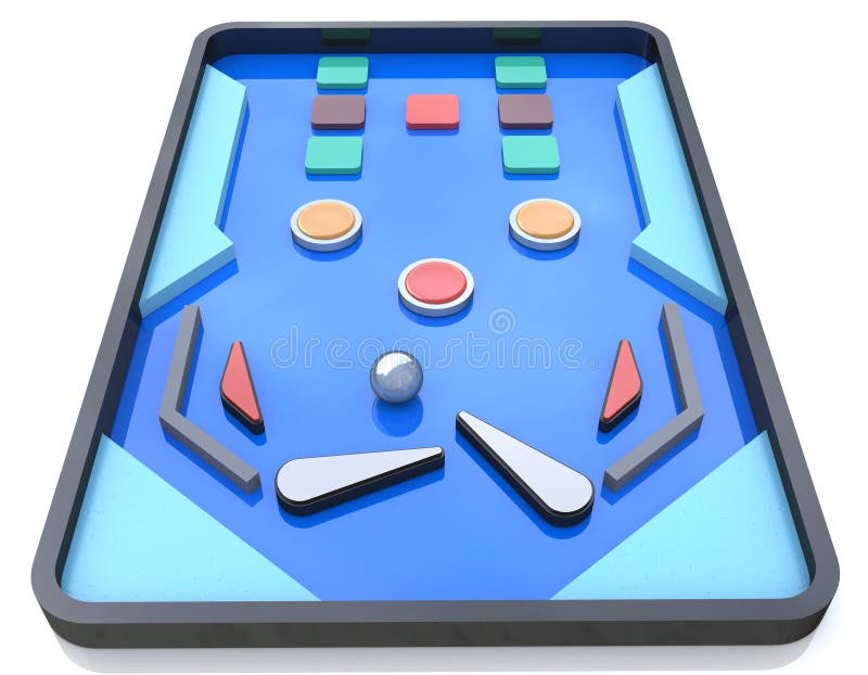 Flipper Playfield, Jeu De Flipper, Table De Flipper Illustration Stock ...