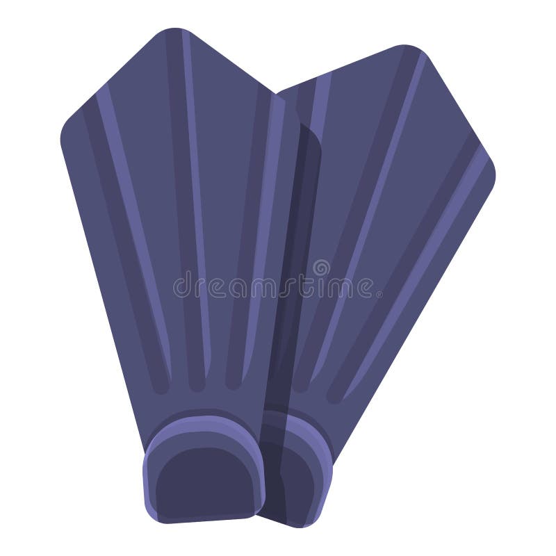 Flippers for Swimming Pool Icon, Cartoon Style Stock Vector ...