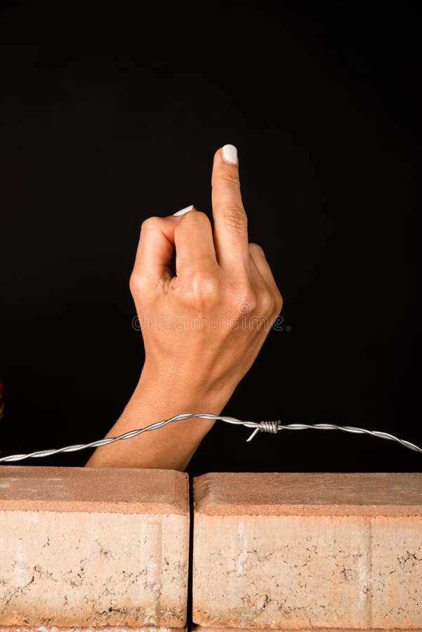 Flipping the bird stock image. Image of barrier, curseinsulting - 151068643