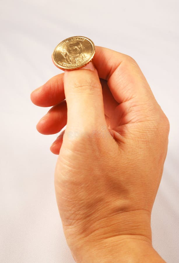 Flipping a golden coin stock photo. Image of choice, decide - 15481082