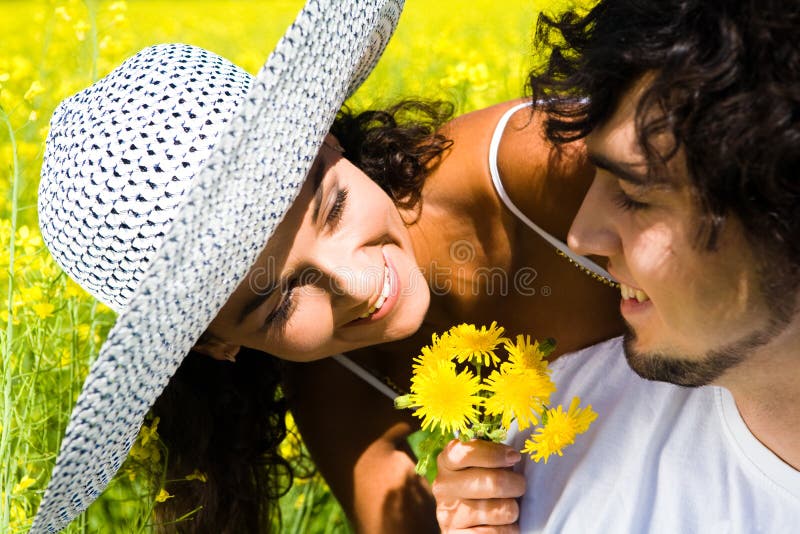 Flirting stock image. Image of casual, lounge, happy, girl - 719689