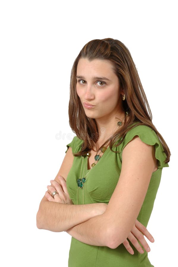 Flirting Pout stock photo. Image of machinate, girl, frown - 641854