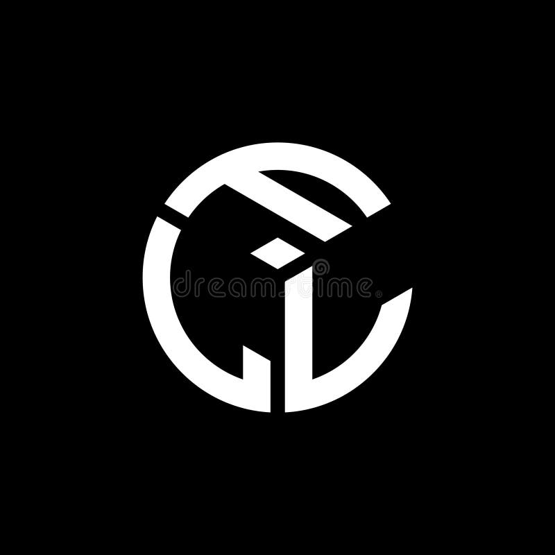 FLL Letter Logo Design on Black Background. FLL Creative Initials ...