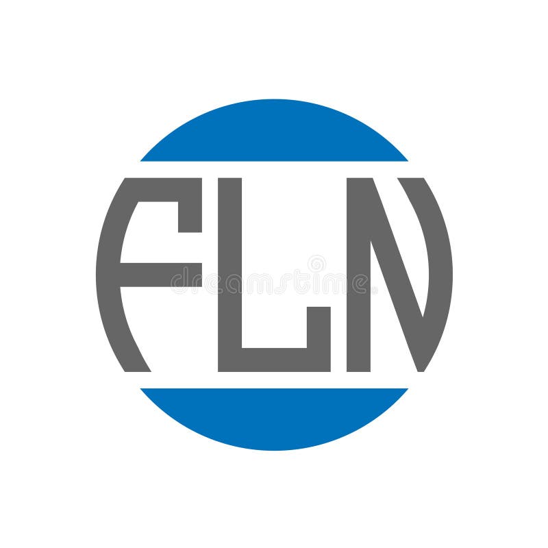 FLN Letter Logo Design on White Background. FLN Creative Initials ...