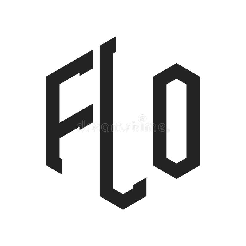 FLO Logo Design. Initial Letter FLO Monogram Logo Using Hexagon Shape ...