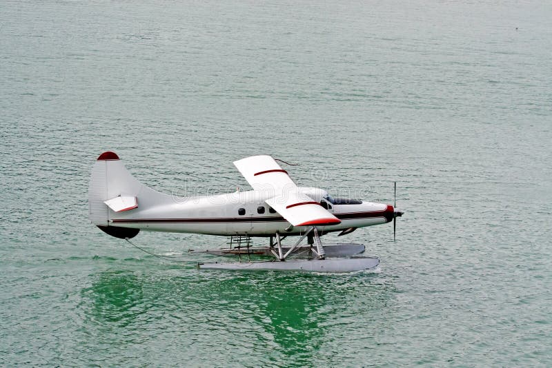 Float Airplane on Water stock photo. Image of wings, ocean - 21342552