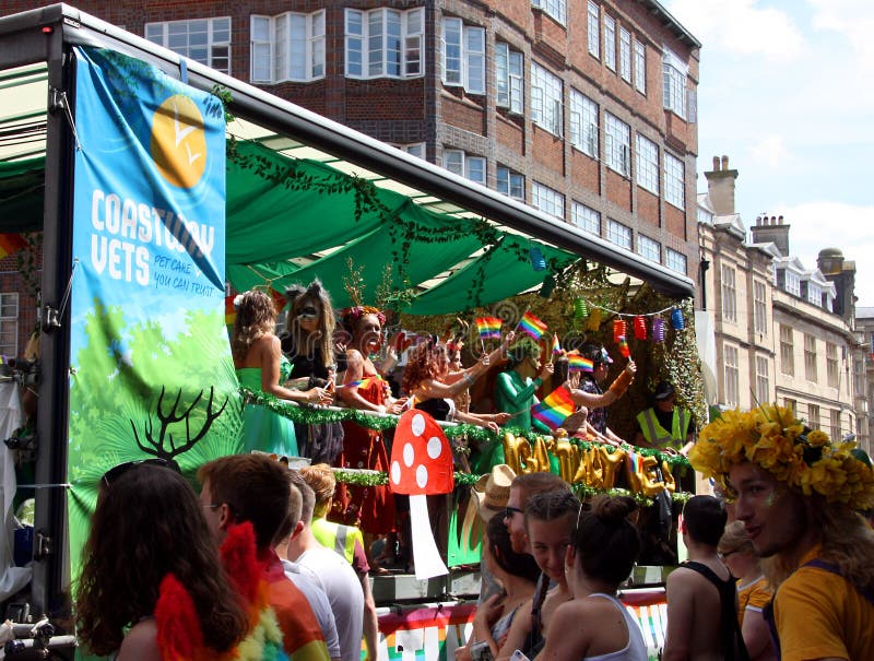 Float at Brighton Pride Parade Editorial Image - Image of east, england ...