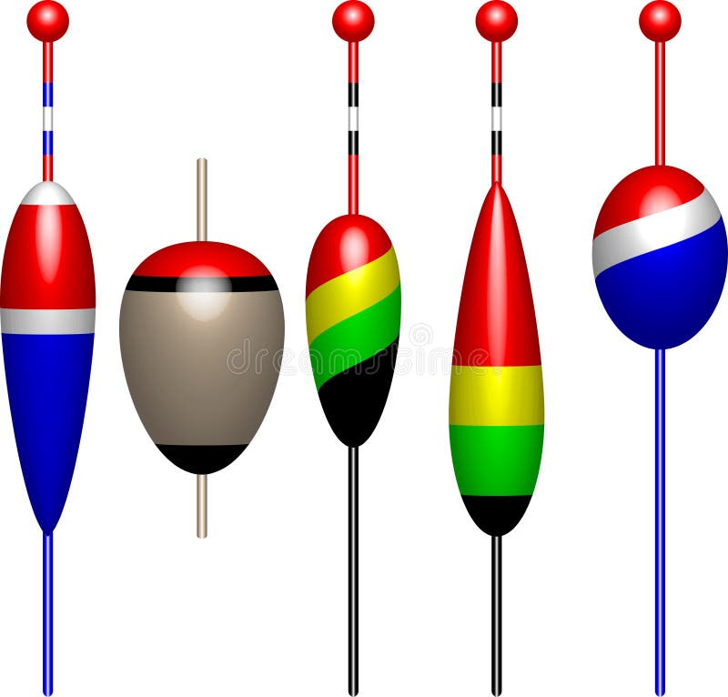 Float, Fishing Line and Hook. Stock Vector - Illustration of angler ...