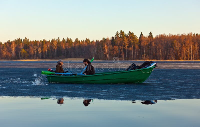 Float through ice stock photo. Image of float, landscape - 20663968