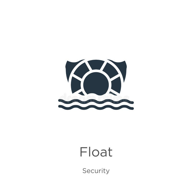 Float Icon Vector. Trendy Flat Float Icon from Security Collection ...