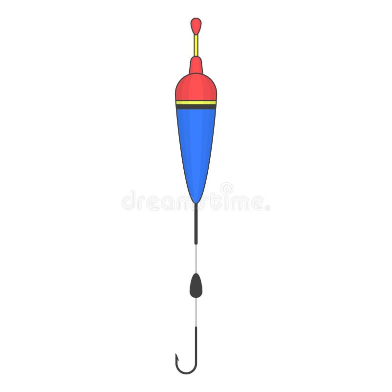 Float Icon with Weight and Hook. Colored Cartoon Image of Complete ...