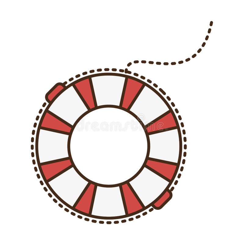 Float Lifeguard Isolated Icon Stock Vector - Illustration of beach ...