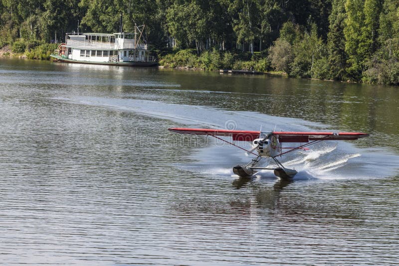 Big Plane Landing Over Water Stock Image - Image of risk, travel: 10947225