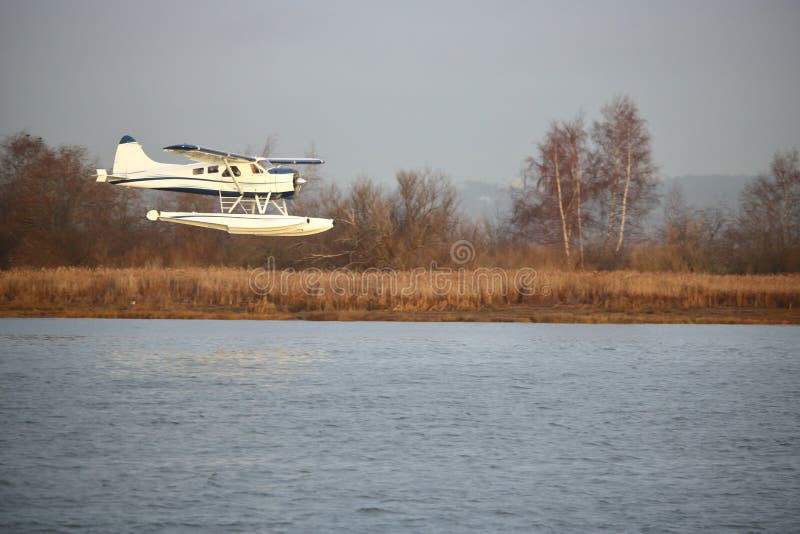 Small Float Plane and Landing Lights Stock Image - Image of outdoor ...