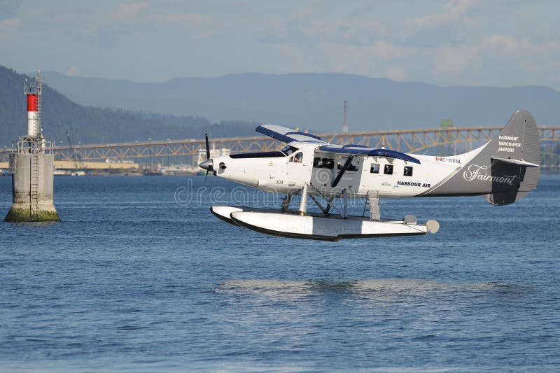 Float Plane Taking Off in Vancouver, Canada Editorial Stock Image ...