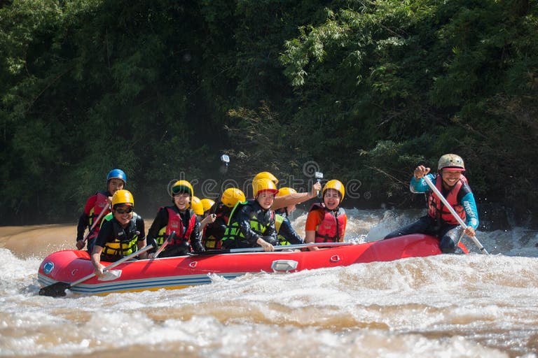 Float raft downstream editorial stock image. Image of godownstream ...