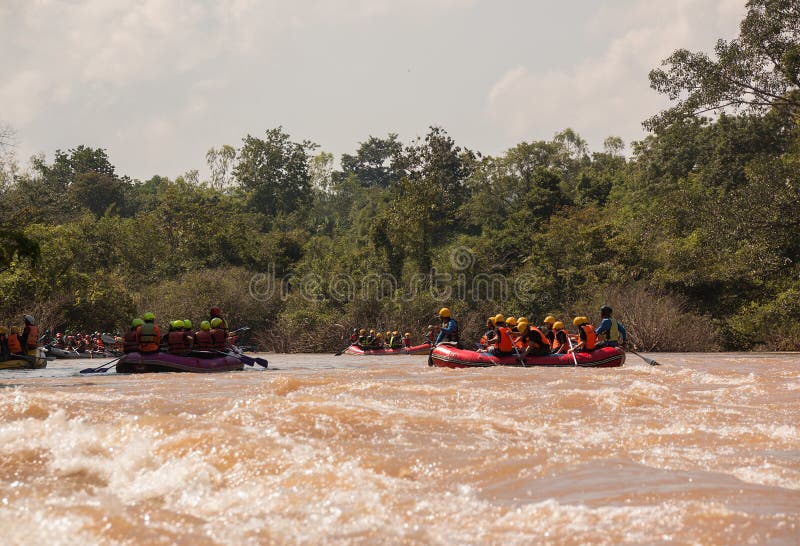 Float raft downstream editorial photo. Image of takeadventure - 62014846