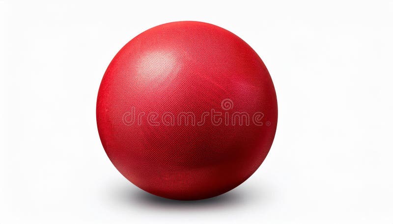 Floated Round Red Ball Isolate on White Background PNG Stock ...