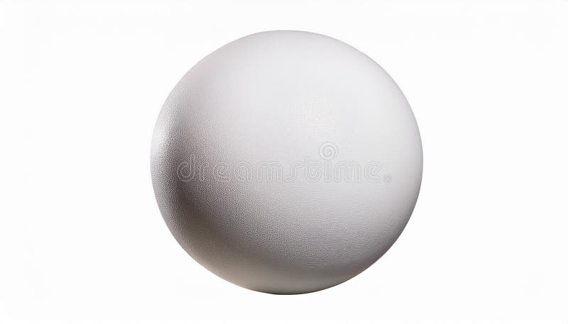 Floated Round White Ball Isolate on White Background PNG Stock ...