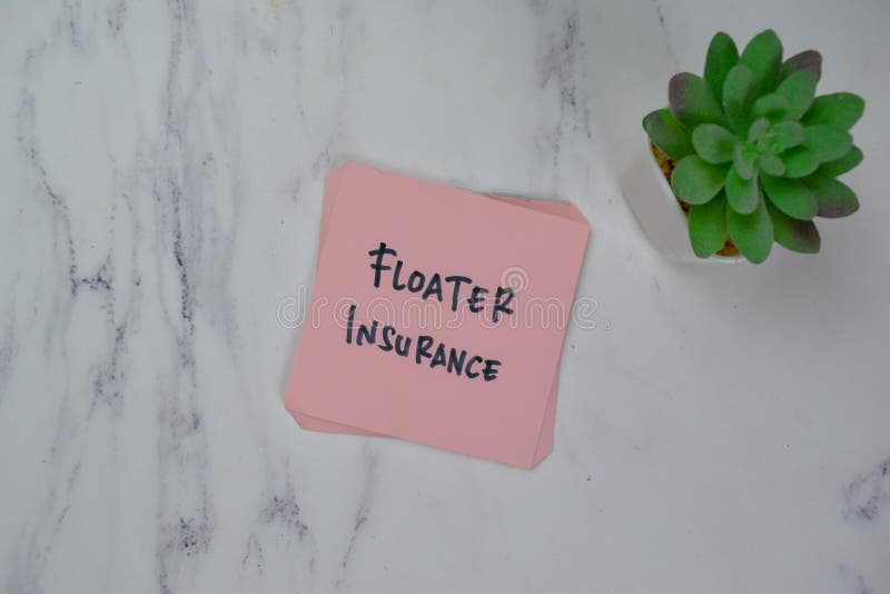 Floater Insurance Write on Sticky Notes Isolated on Wooden Table Stock ...