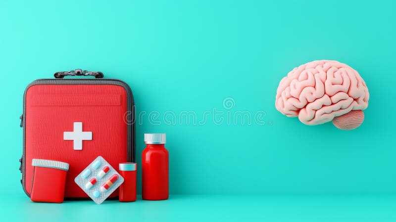 Human Brain Lobes. Cross-sectional Illustration of the Main Nervous ...