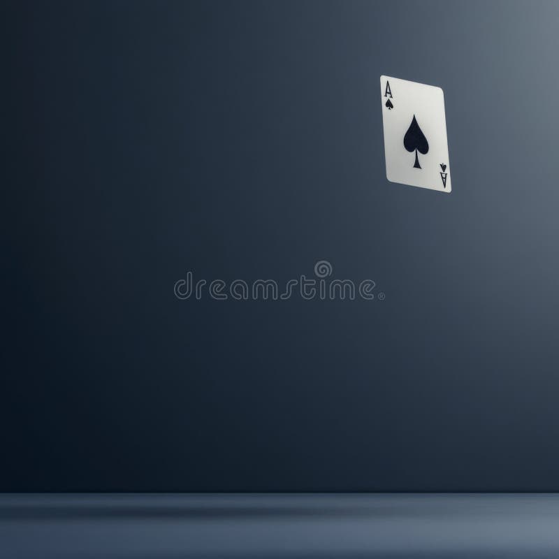 Floating Ace of Spades Card Creates an Intriguing Visual Effect in a ...
