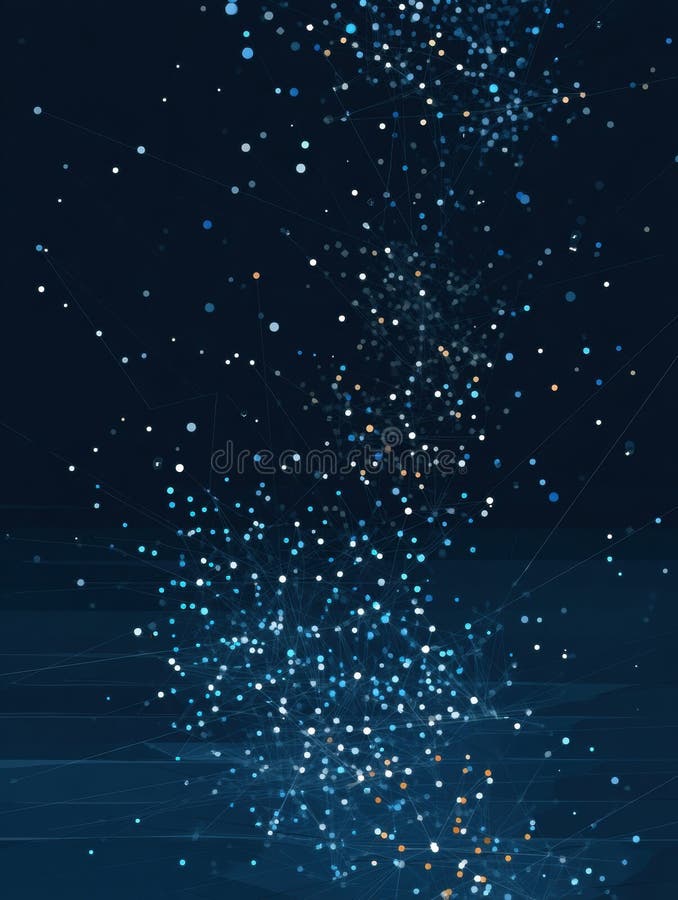 Floating AI Assistant Icons Create a Constellation in the Dark Expanse ...