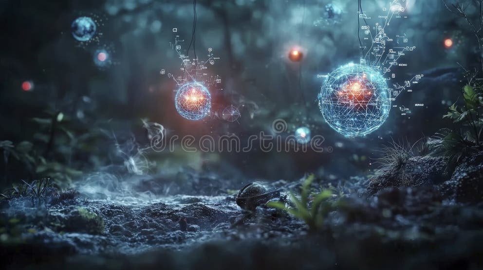 Floating Algorithm Visualizations in a Surreal Landscape of Technology ...