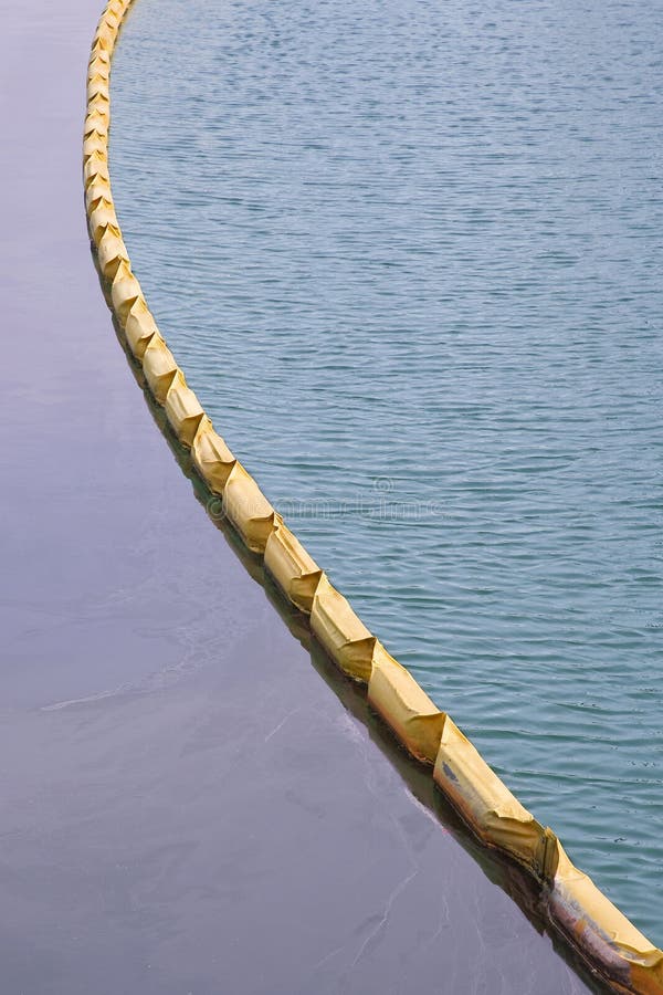 Floating Anti-pollution Barrier Made with Modular Plastic Elemen Stock ...