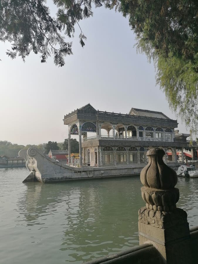 Floating Architecture in China Stock Photo - Image of temple, china ...
