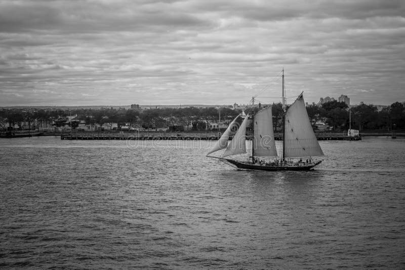 Floating around New York stock photo. Image of river - 45795702