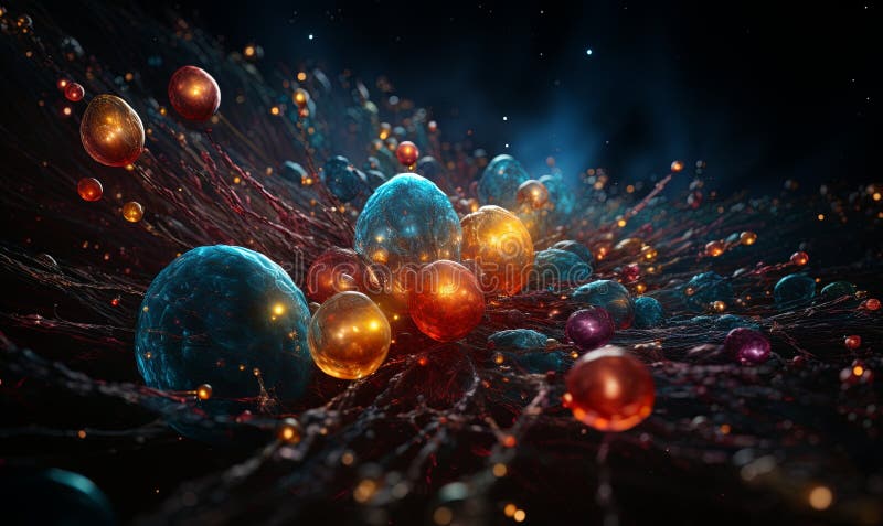 Floating Balls in the Air stock image. Image of objects - 324383785