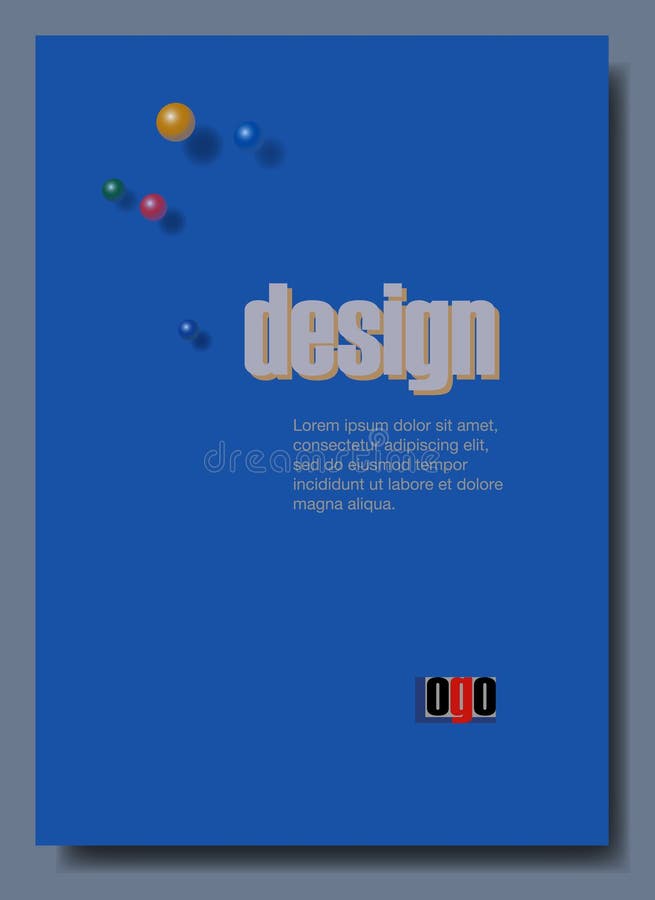 Floating Balls Cover Design Stock Vector - Illustration of geometric ...