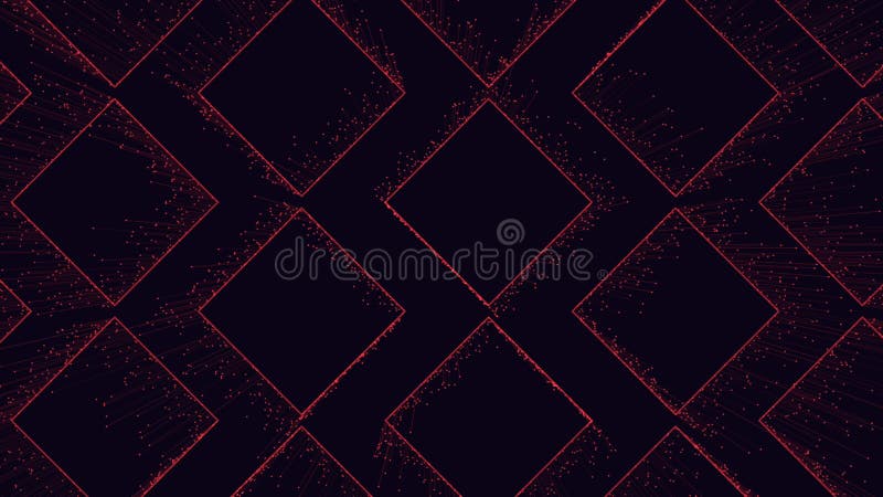 Floating Black and Red Diamond Pattern on Dark Background Stock Footage ...