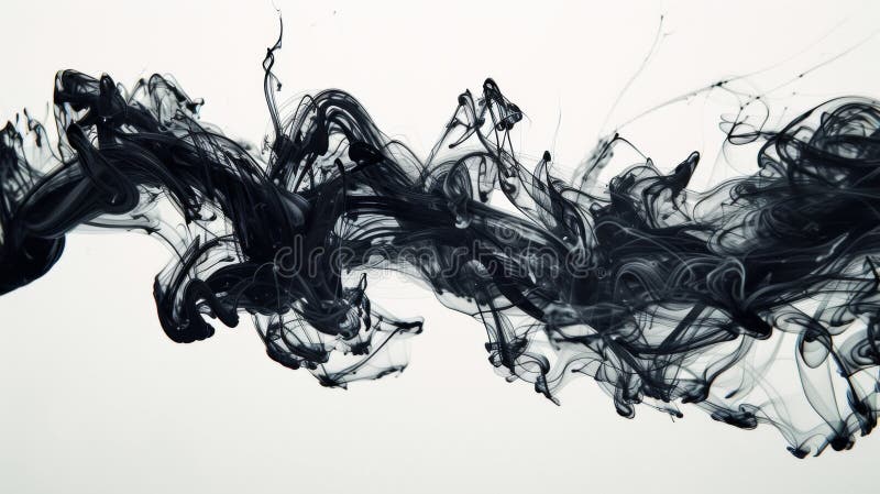 Floating Black Substance Suspended in the Air Stock Image - Image of ...